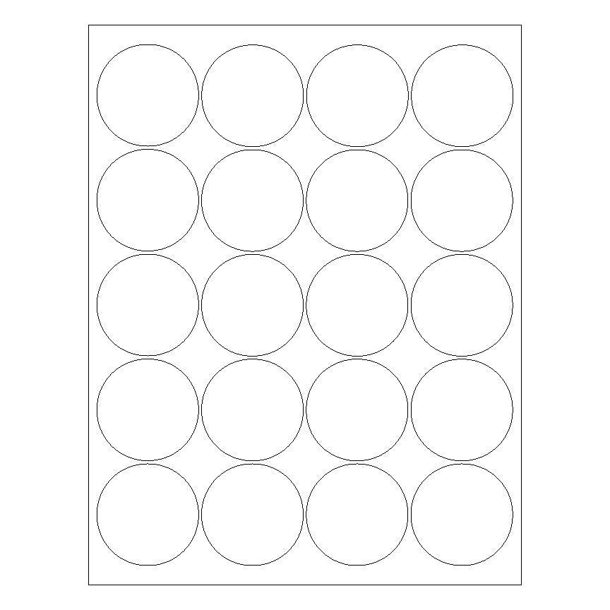2" Circle Laser & Inkjet Labels | C004 – Laser Label Templates