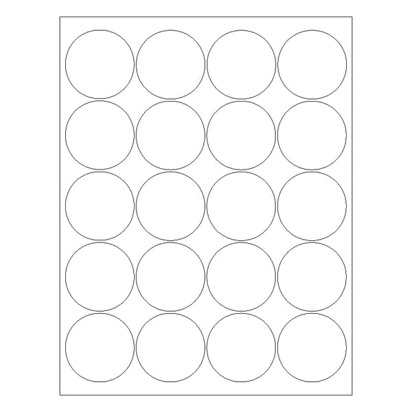 2" Circle Laser & Inkjet Labels | C004 – Laser Label Templates
