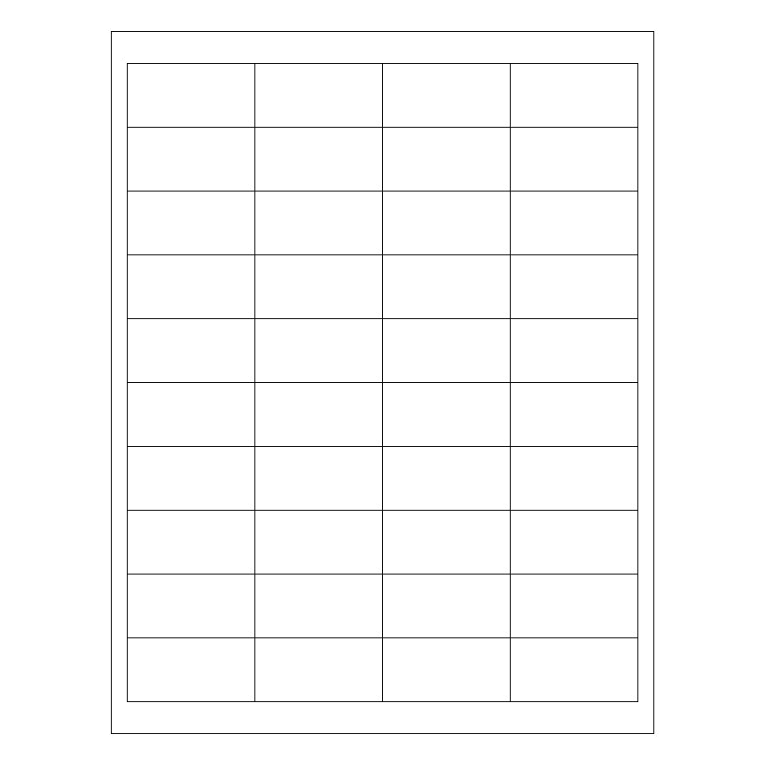 2" x 1" Laser & Inkjet Labels | R005 – Laser Label Templates